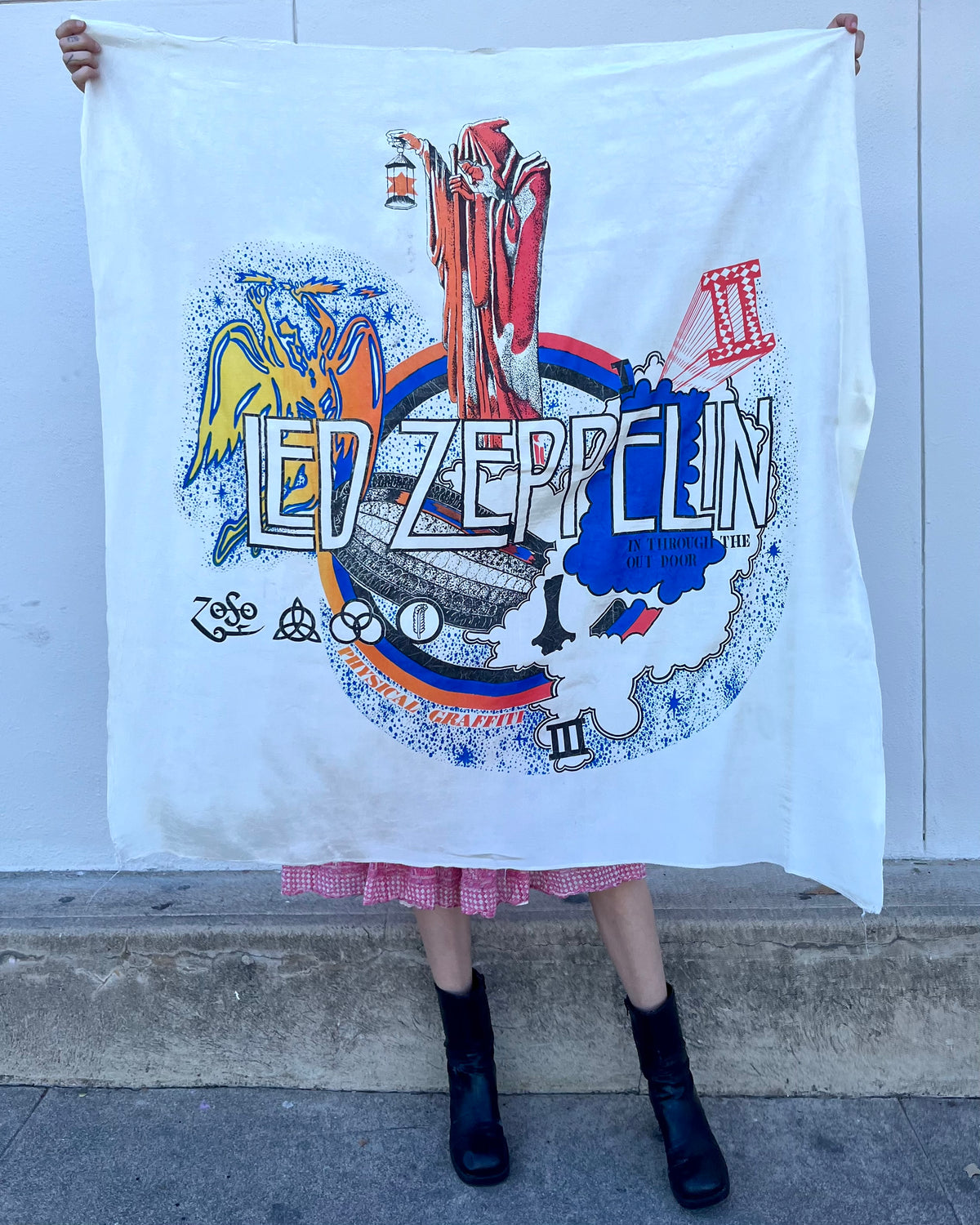 70's Led Zeppelin Wall Hanging — Feathers Vintage